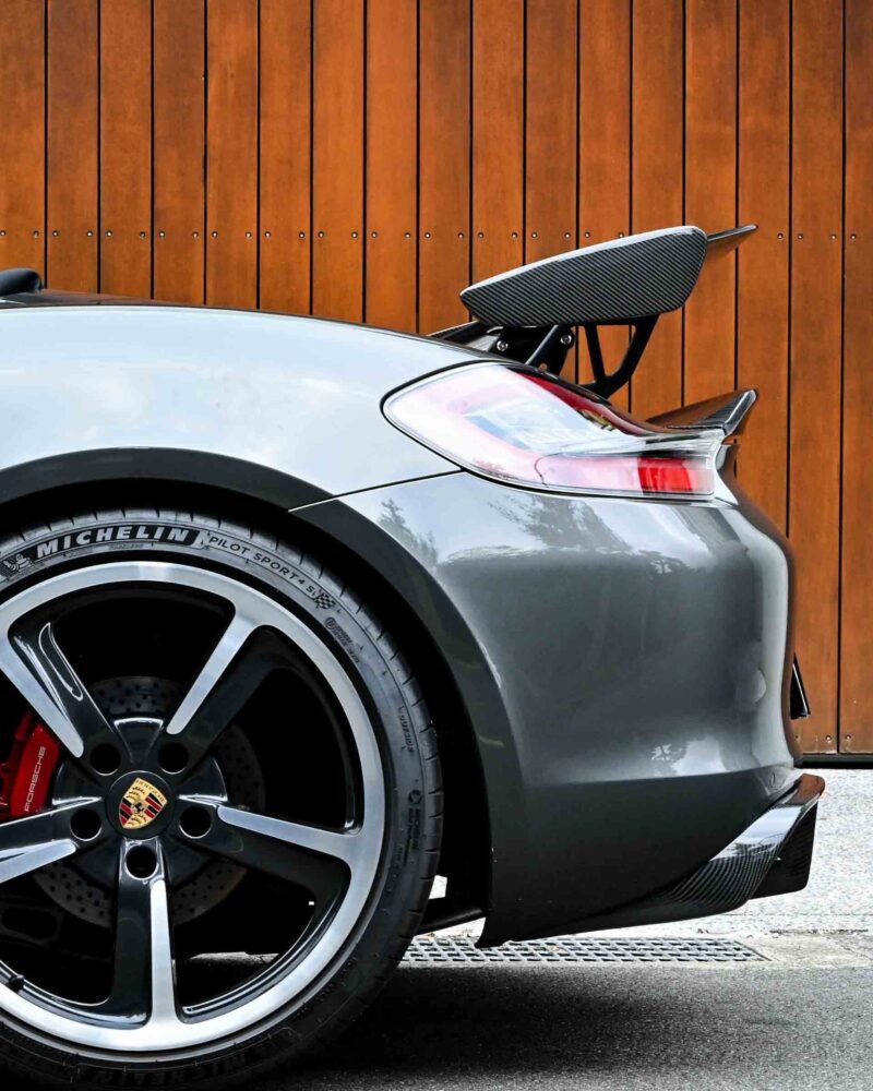 Porsche 981 Carbon Fiber Rear Spoiler Wing GT4 - TWLcarbon CO. LTD.